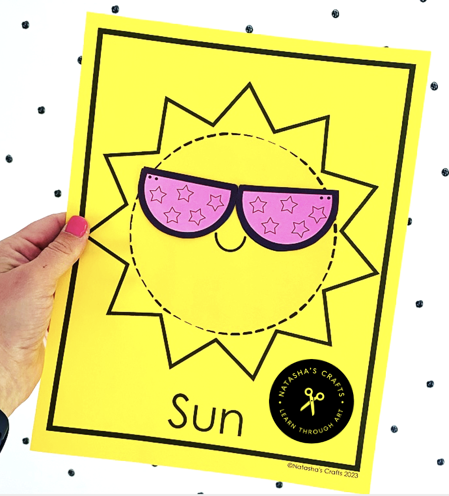 Simple Sun Craft A Fine Motor Activity — Natasha's Crafts