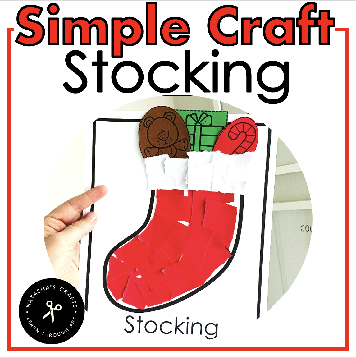 Shape Gingerbread House Craft — Natasha's Crafts