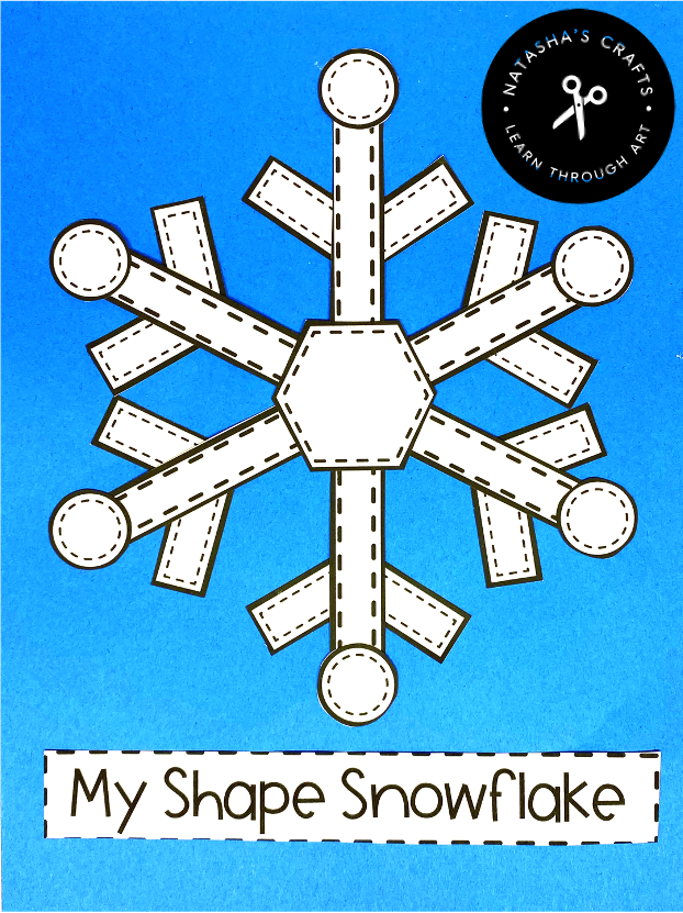Shape Snowflake Craft — Natasha's Crafts