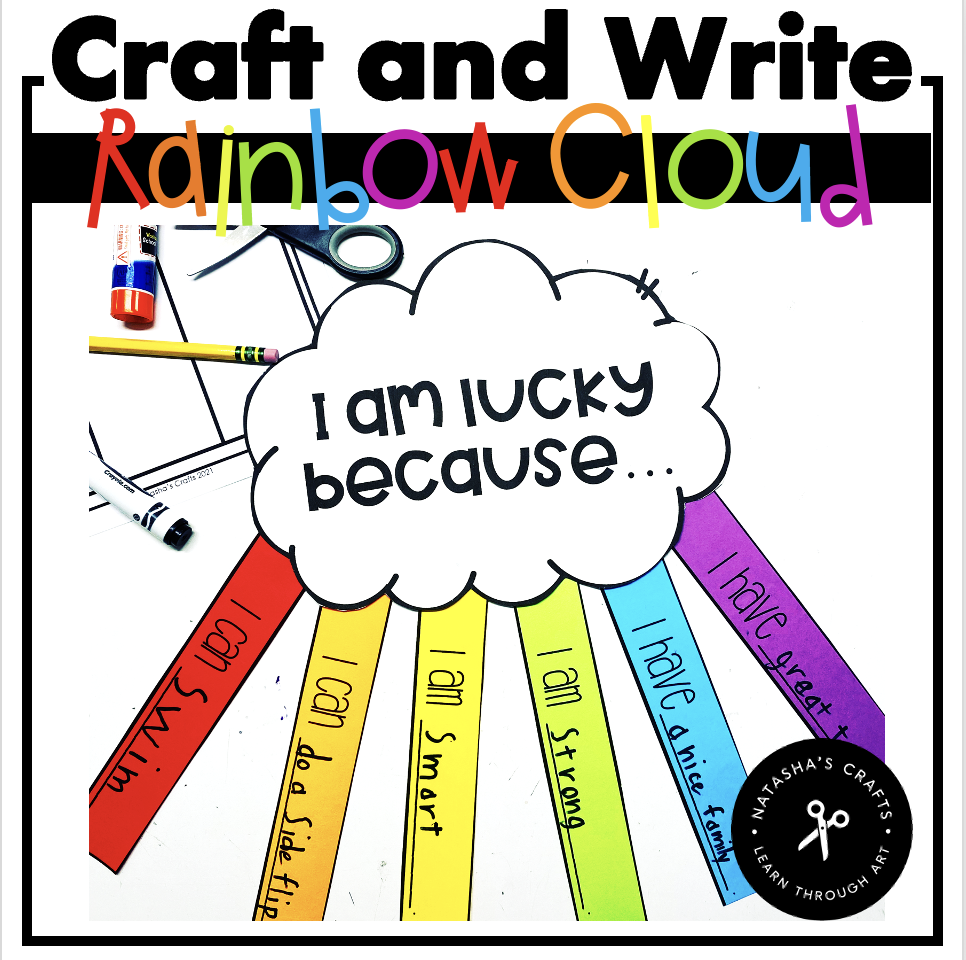 Lucky Rainbow Cloud Craft — Natasha's Crafts