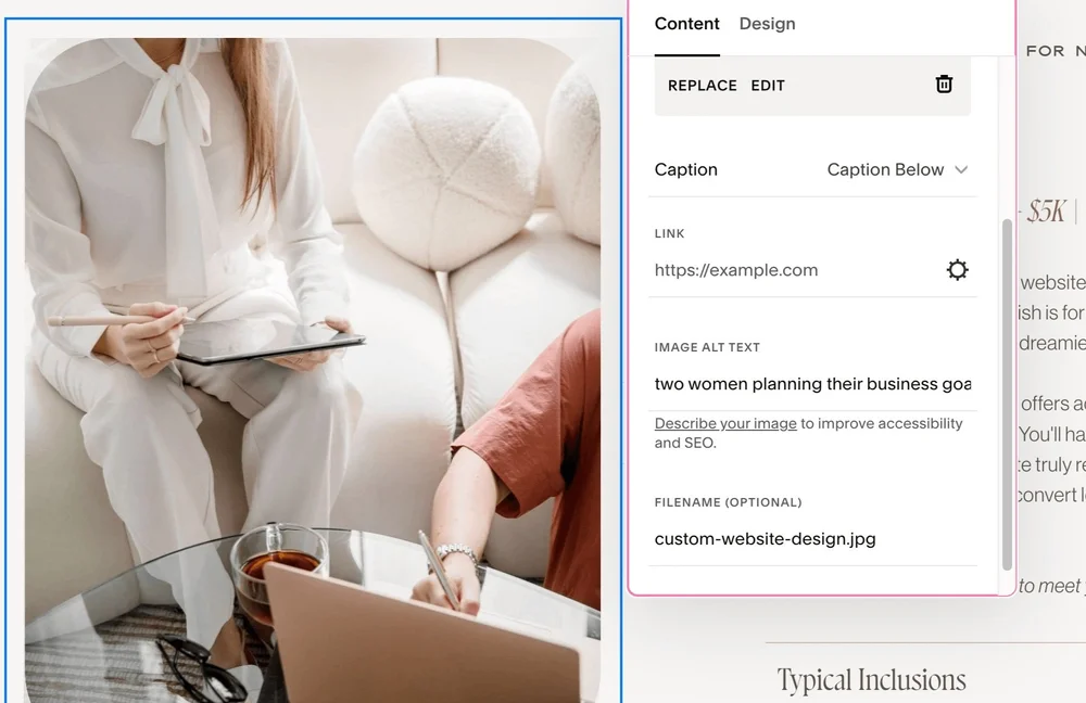 How to Write Alt Text for Accessibility in Squarespace — Birch & Bud ...