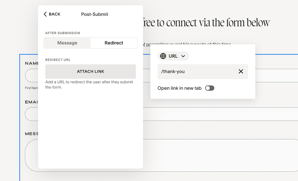 Why & How To Create a Thank You Redirect in Squarespace — Birch & Bud ...