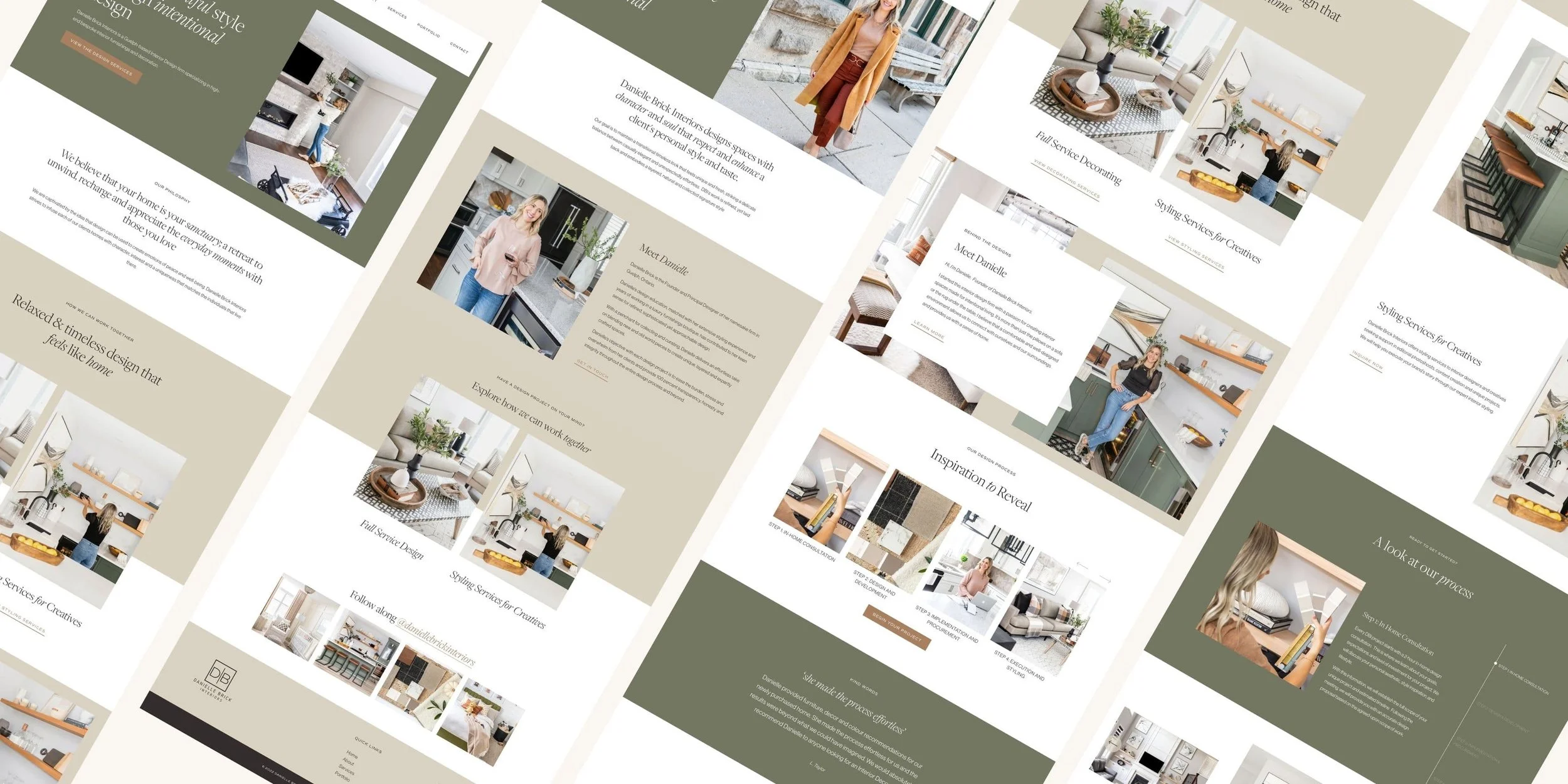 Danielle Brick Interiors | Semi Custom Web Design — Birch & Bud Design ...