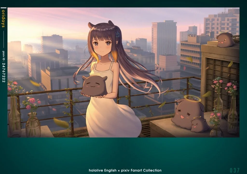 ピクシブ株式会社様 電子画集「hololive English×pixiv FANART COLLECTION」イラスト — oridays