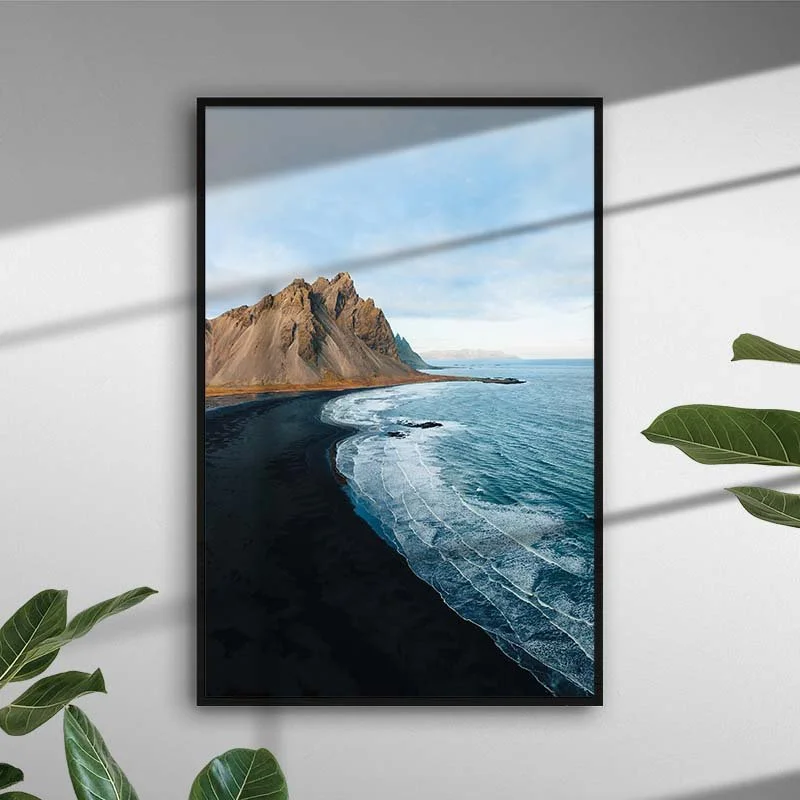Photography Print Matte, Lustre - Drone View of Skógafoss in Eastern ...