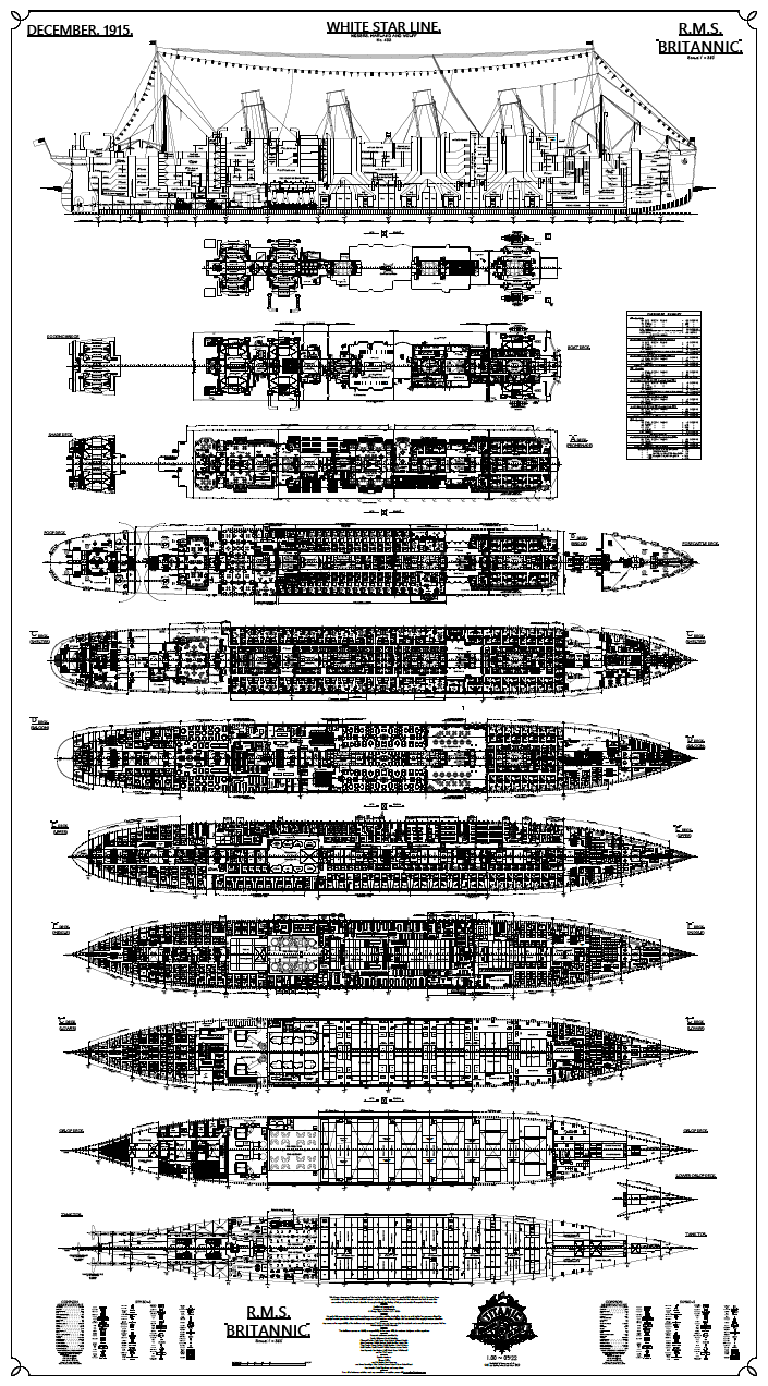 Titanic Deck Plantitanic deck plan