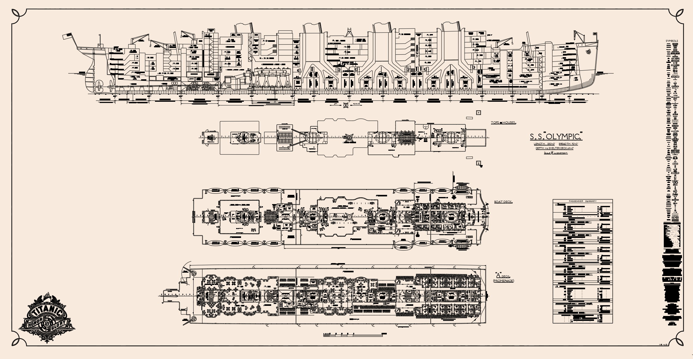 Titanic Deck Plantitanic deck plan