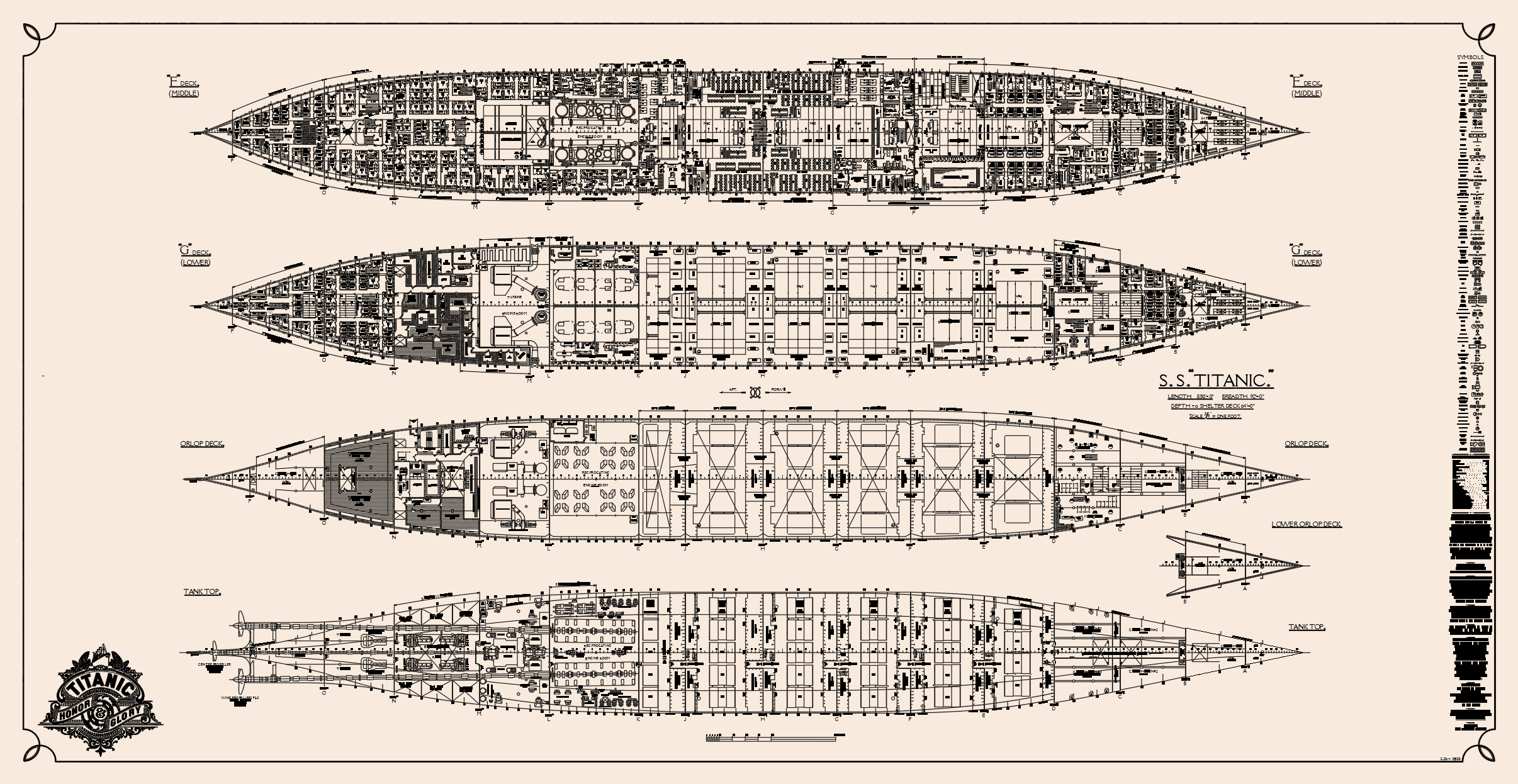 Titanic Deck Plantitanic deck plan
