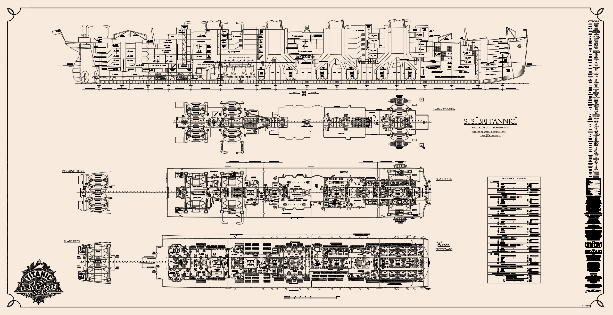 Titanic Deck Plantitanic deck plan