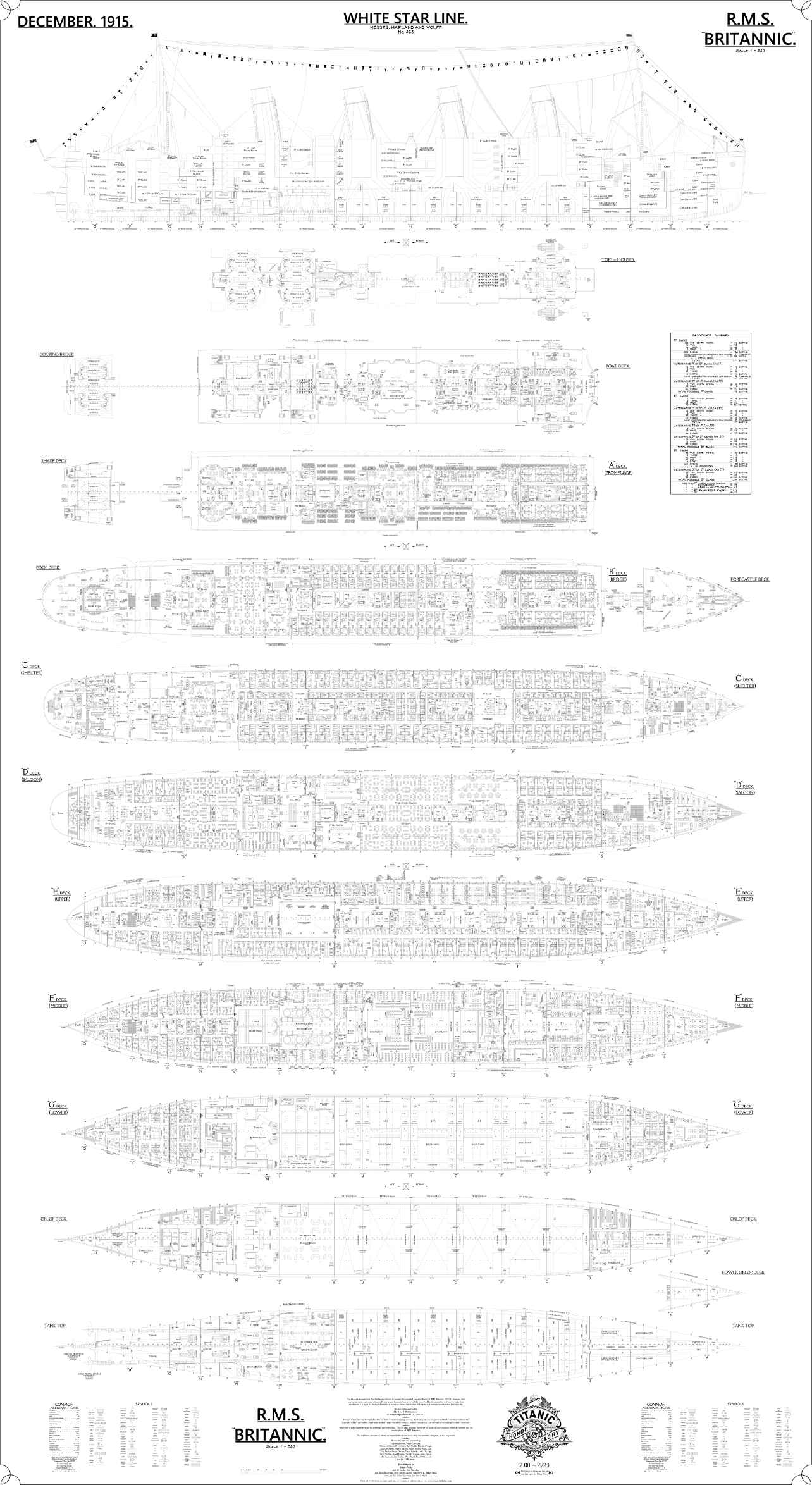Titanic Deck Plantitanic deck plan