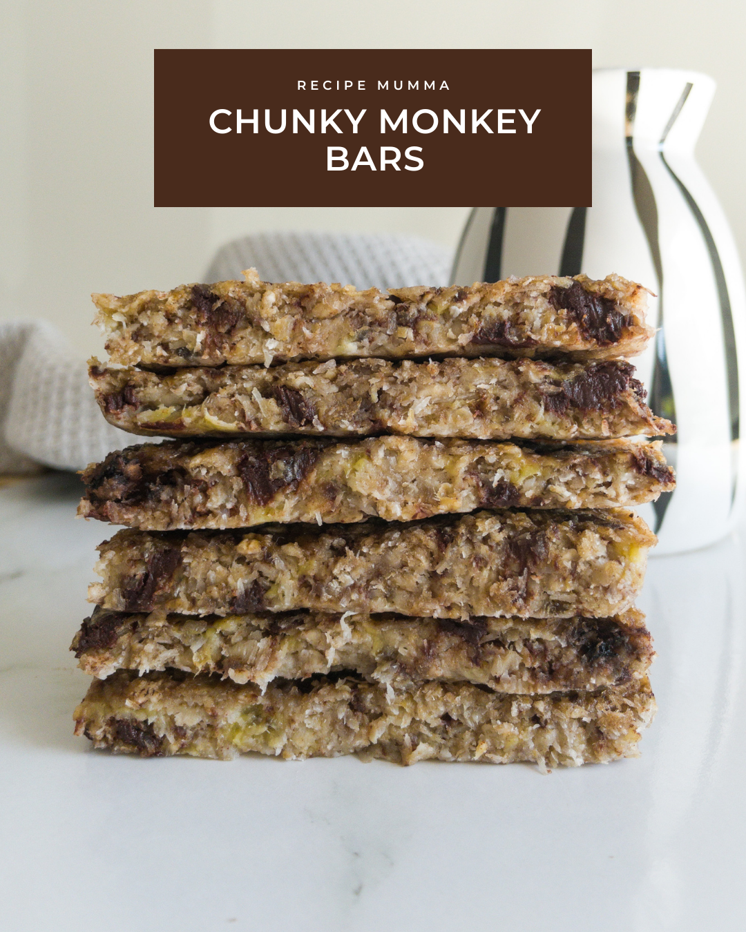 Chunky Monkey Bars — Recipe Mumma