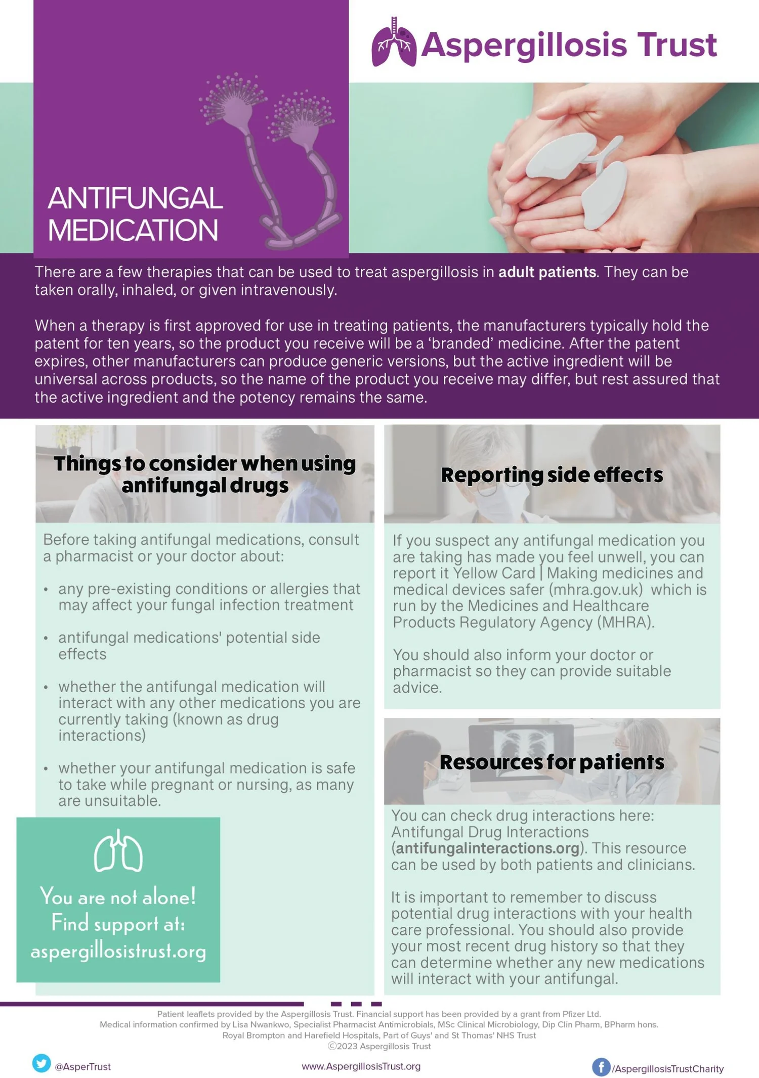 Leaflets & Guides | Registered Charity — Aspergillosis Trust Charity