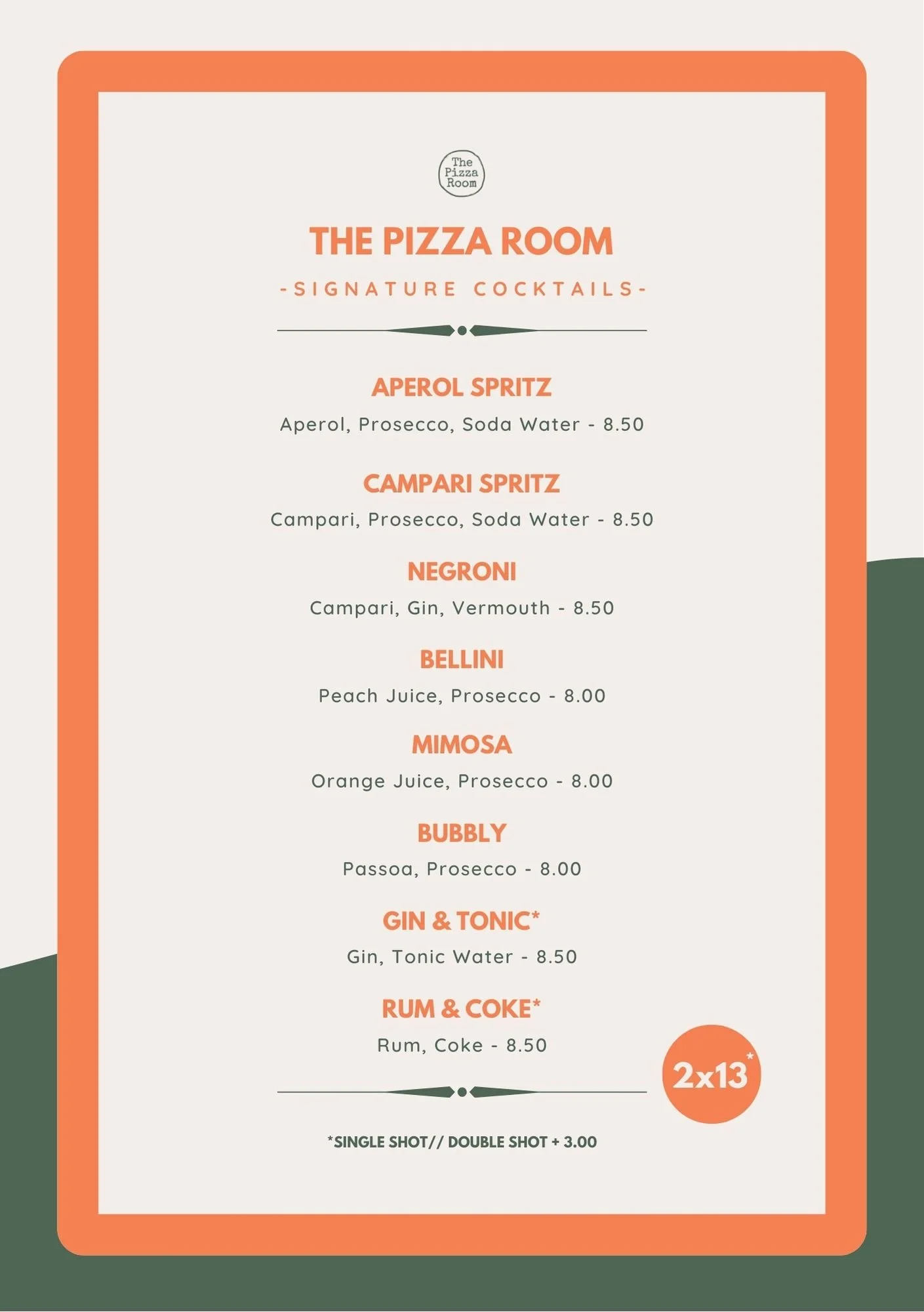 The Pizza Room — What's On