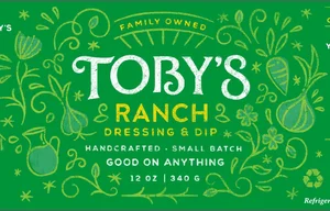 Toby's Dressing Label Design Rebrand — Creature Theory