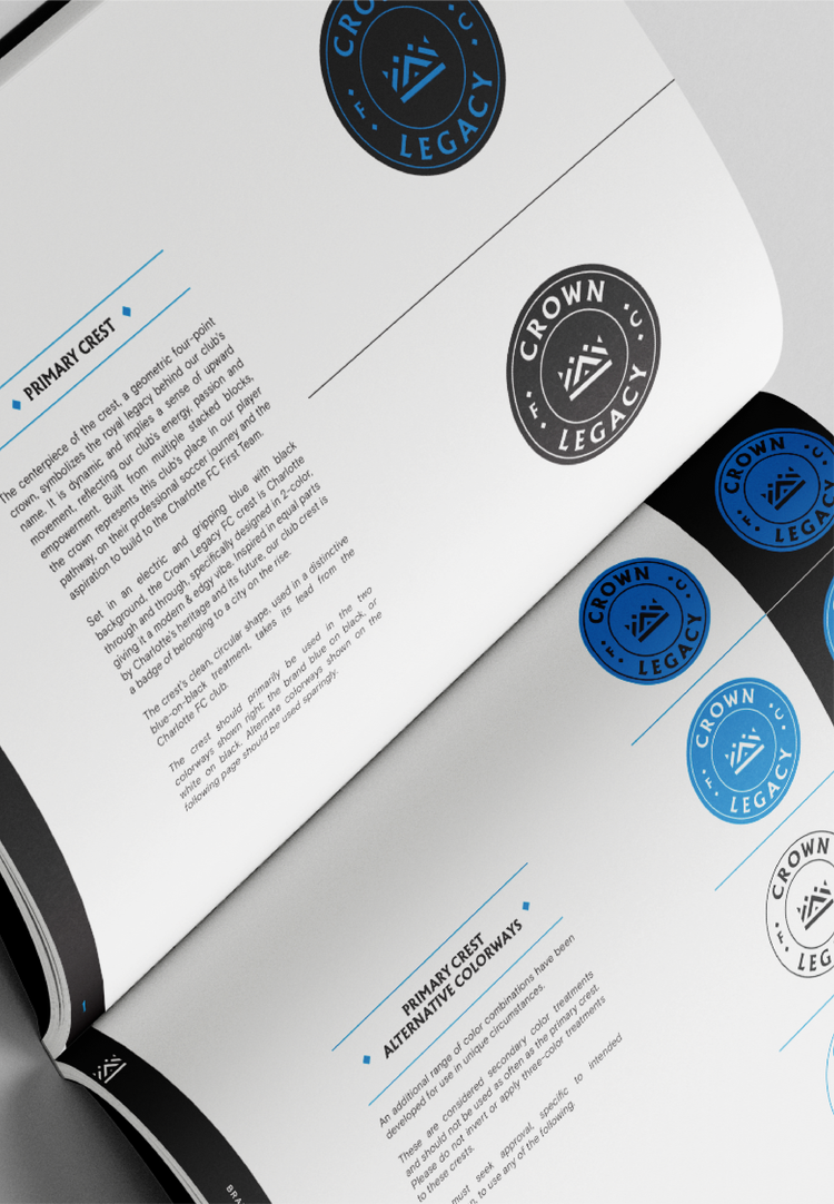 Crown Legacy FC Logo Design — Creature Theory