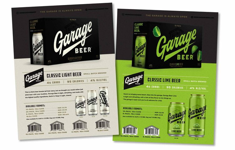 Garage Beer Branding & Can Design — Creature Theory