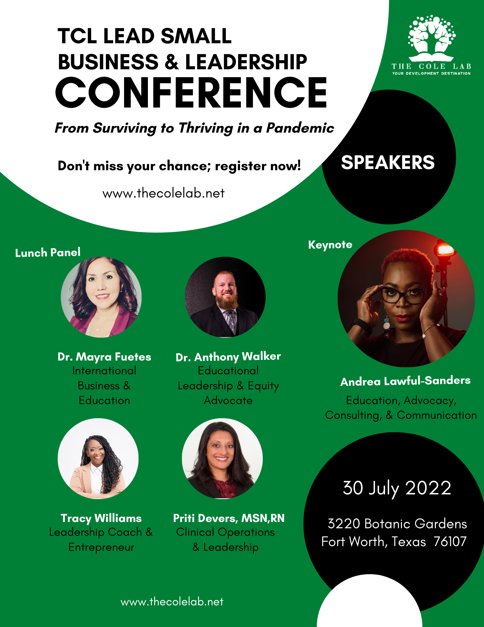 TCL Lead Small Business & Leadership Conference — The Cole Lab