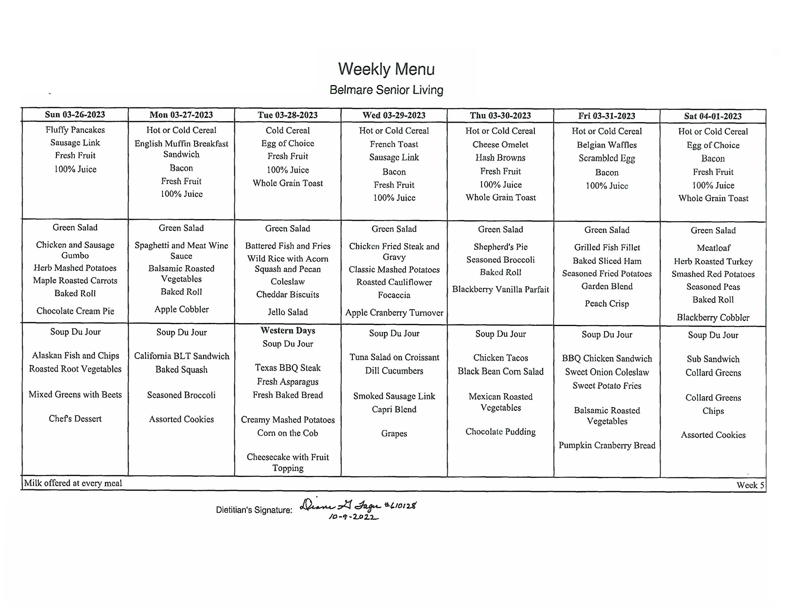 General 3 — Belmare Senior Living