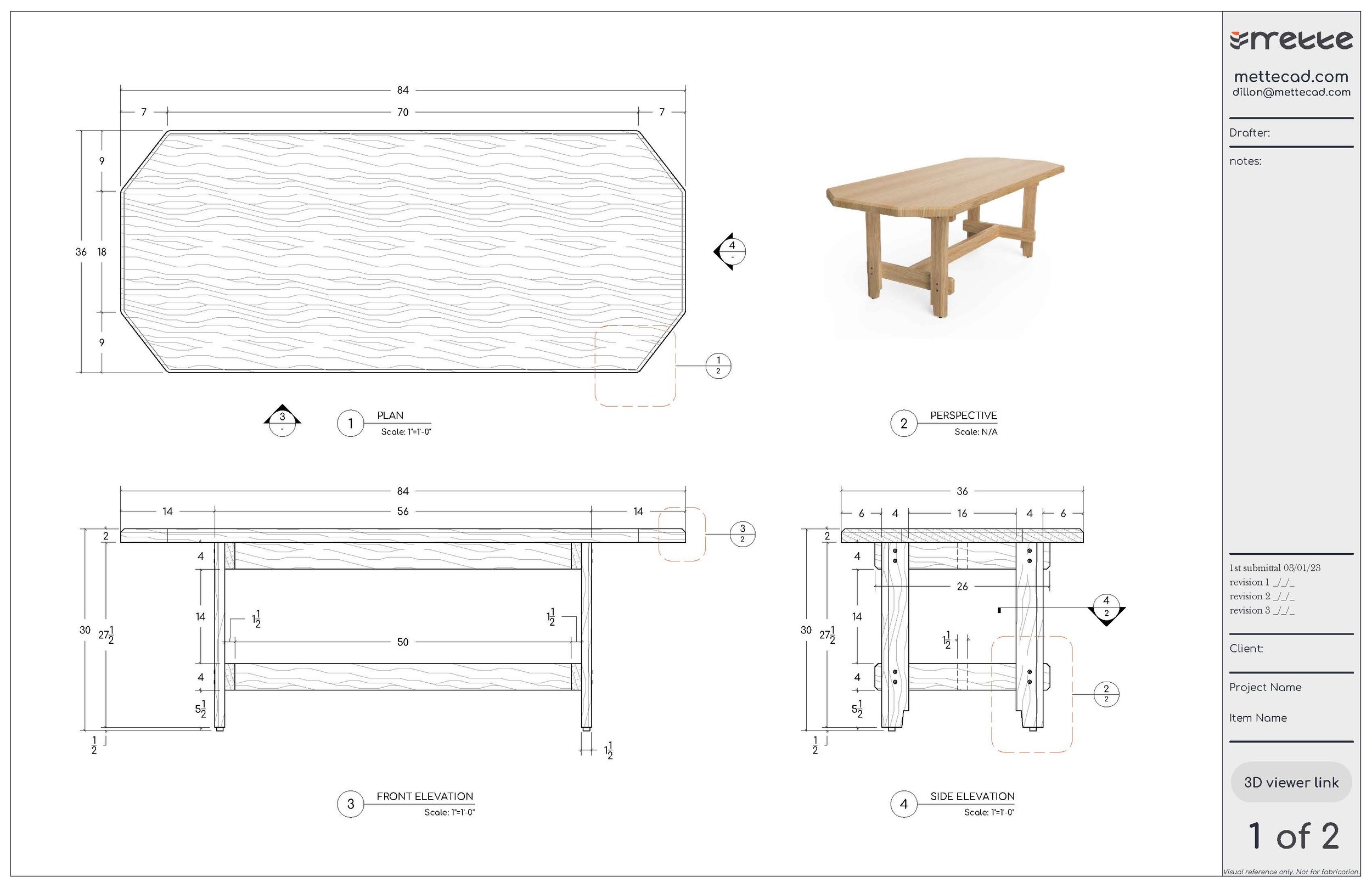 Mette - CAD drafting and 3D modeling for designers and makers.