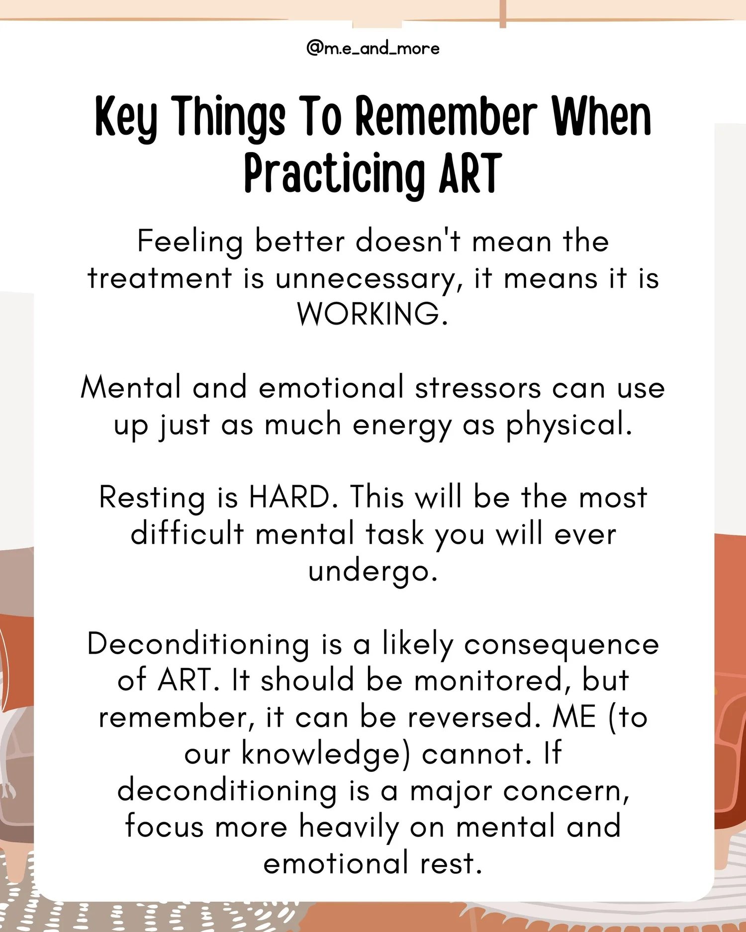 Aggressive Rest Therapy (ART) and Aggressive Resting — ME and more