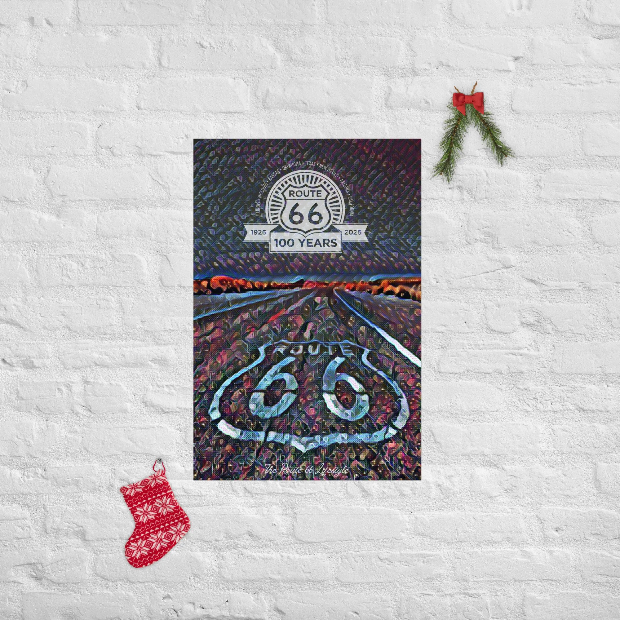 Official Route 66 Lifestyle™ Desert Night 20" x 30" Poster — The Route ...