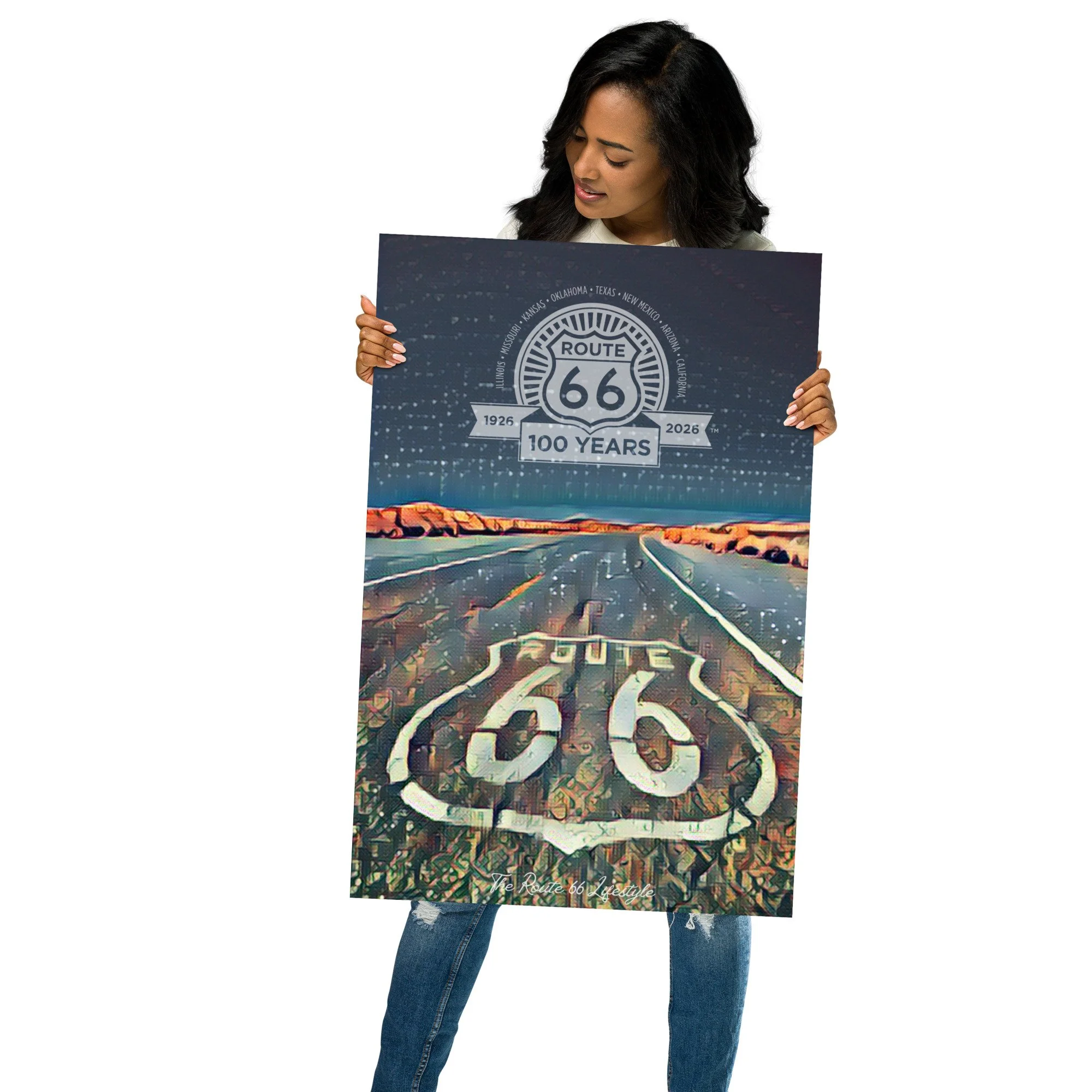 Official Route 66 Lifestyle™ Painted Sky 20" x 30" Poster copy — The ...