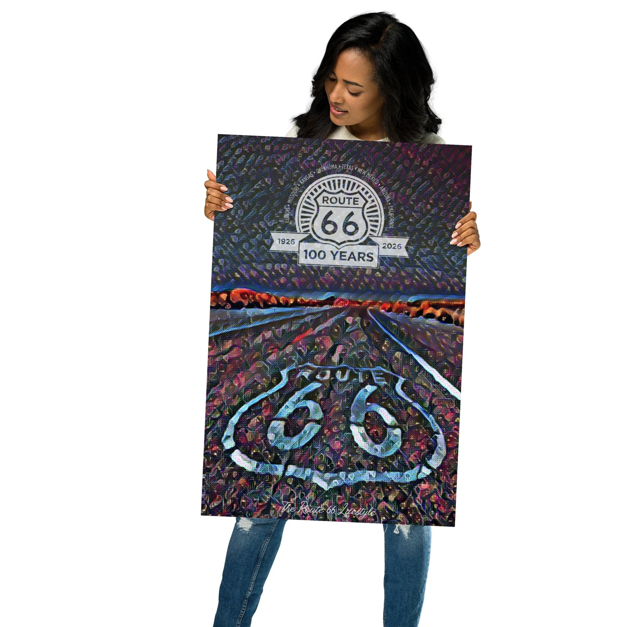 Official Route 66 Lifestyle™ Desert Night 20" x 30" Poster — The Route ...