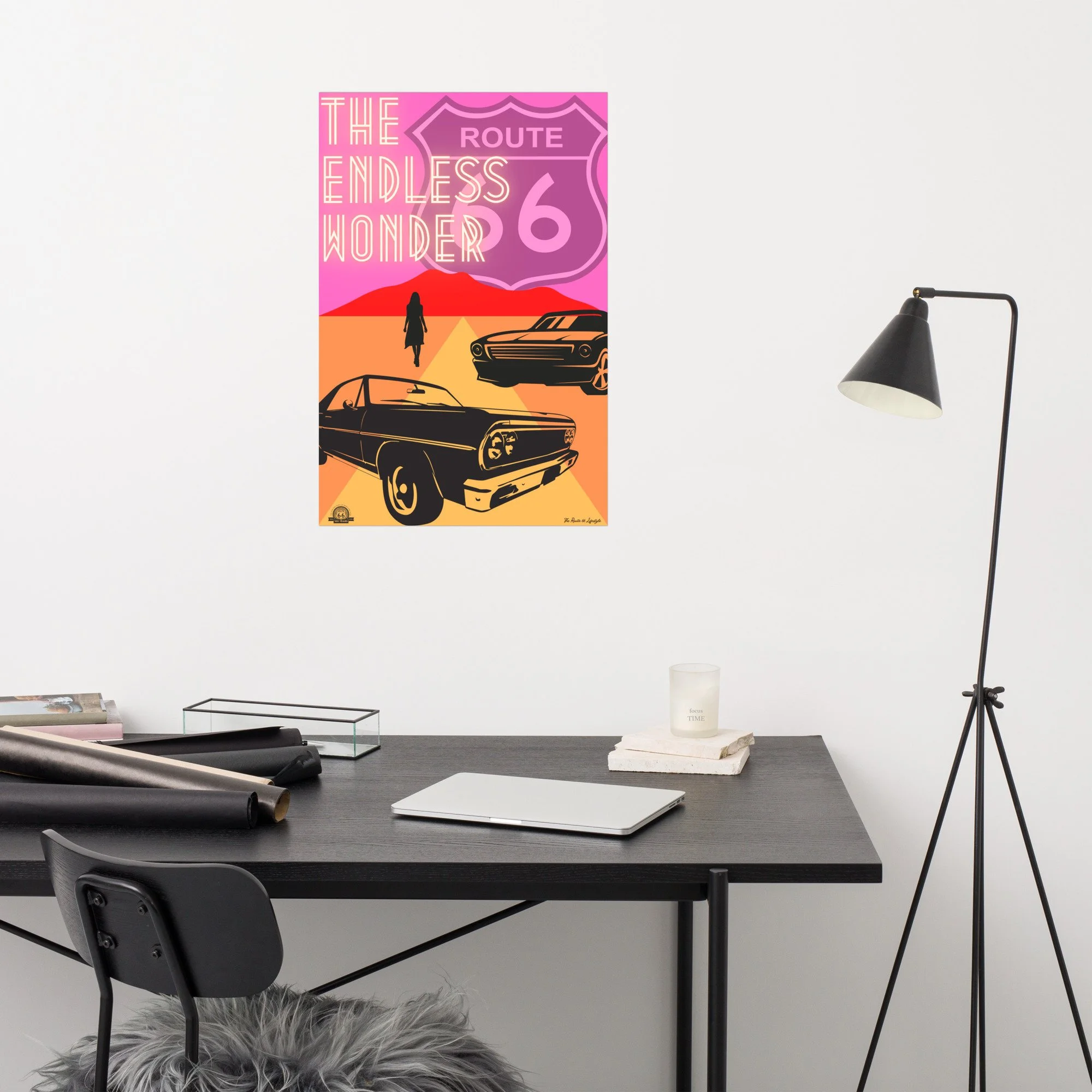 Official Route 66 Lifestyle™ Golden Road 20" x 30" Poster — The Route ...