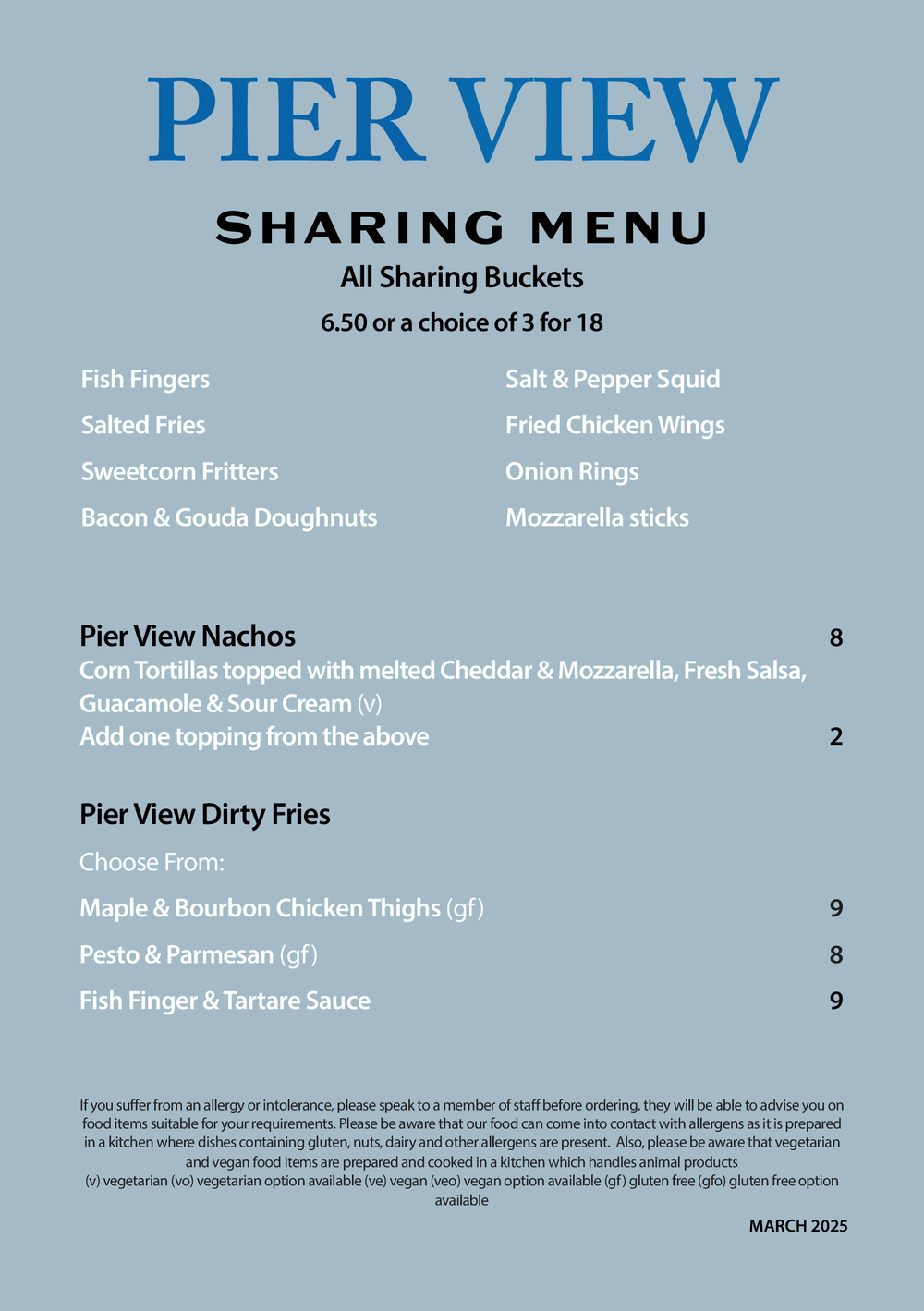 Food — PIER VIEW cowes