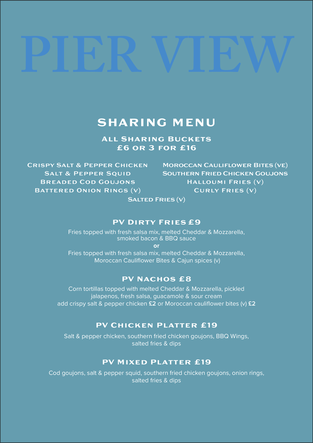 Food — PIER VIEW cowes