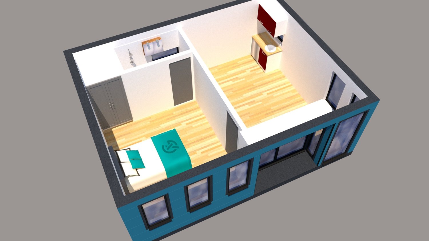 Garden Annexes | Layouts - Garden Annexes | 1 and 2 bedroom granny ...