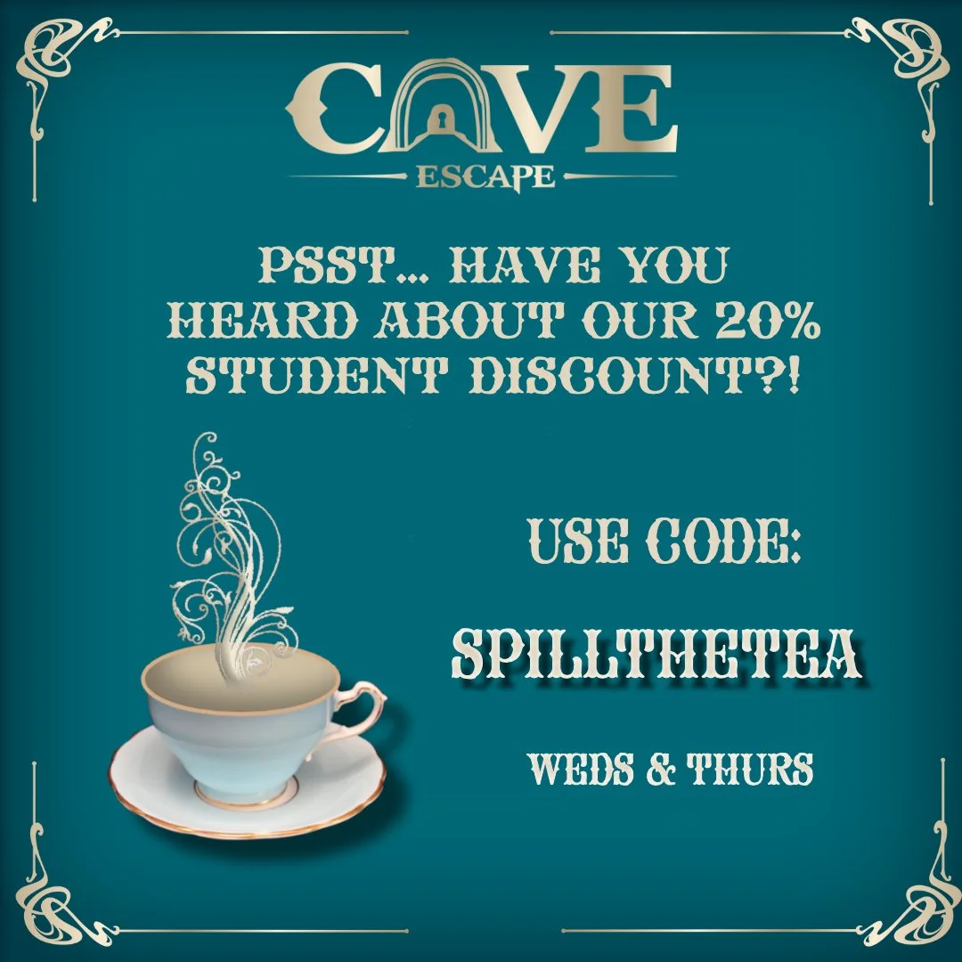 ESCAPE ROOM DISCOUNTS ARE AVAILABLE NOW! — Cave Escape