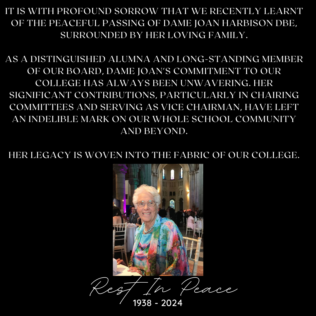 Dame Joan Harbison — Victoria College Belfast