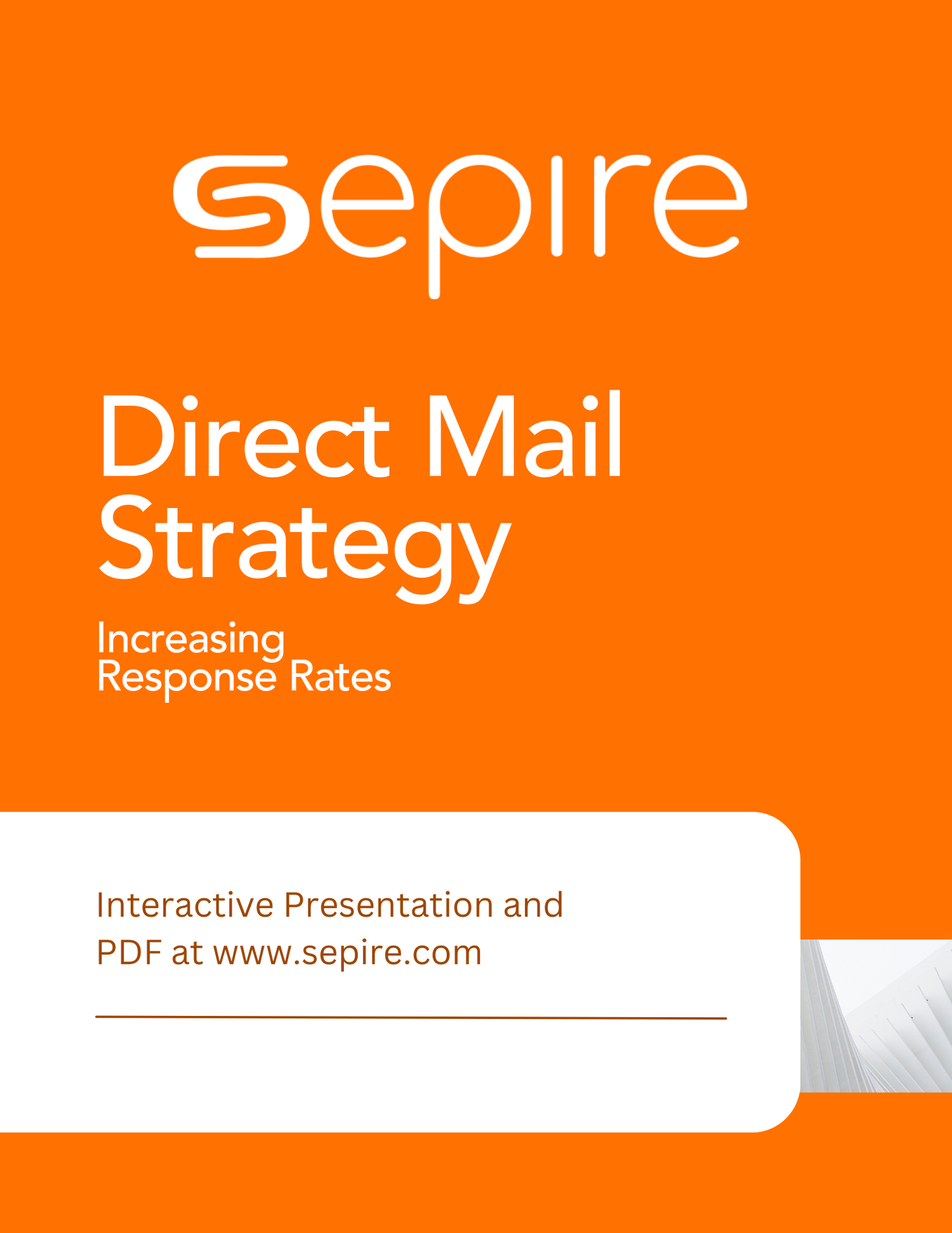 Increasing Direct Mail Response Rates: Interactive Presentation | Sepire