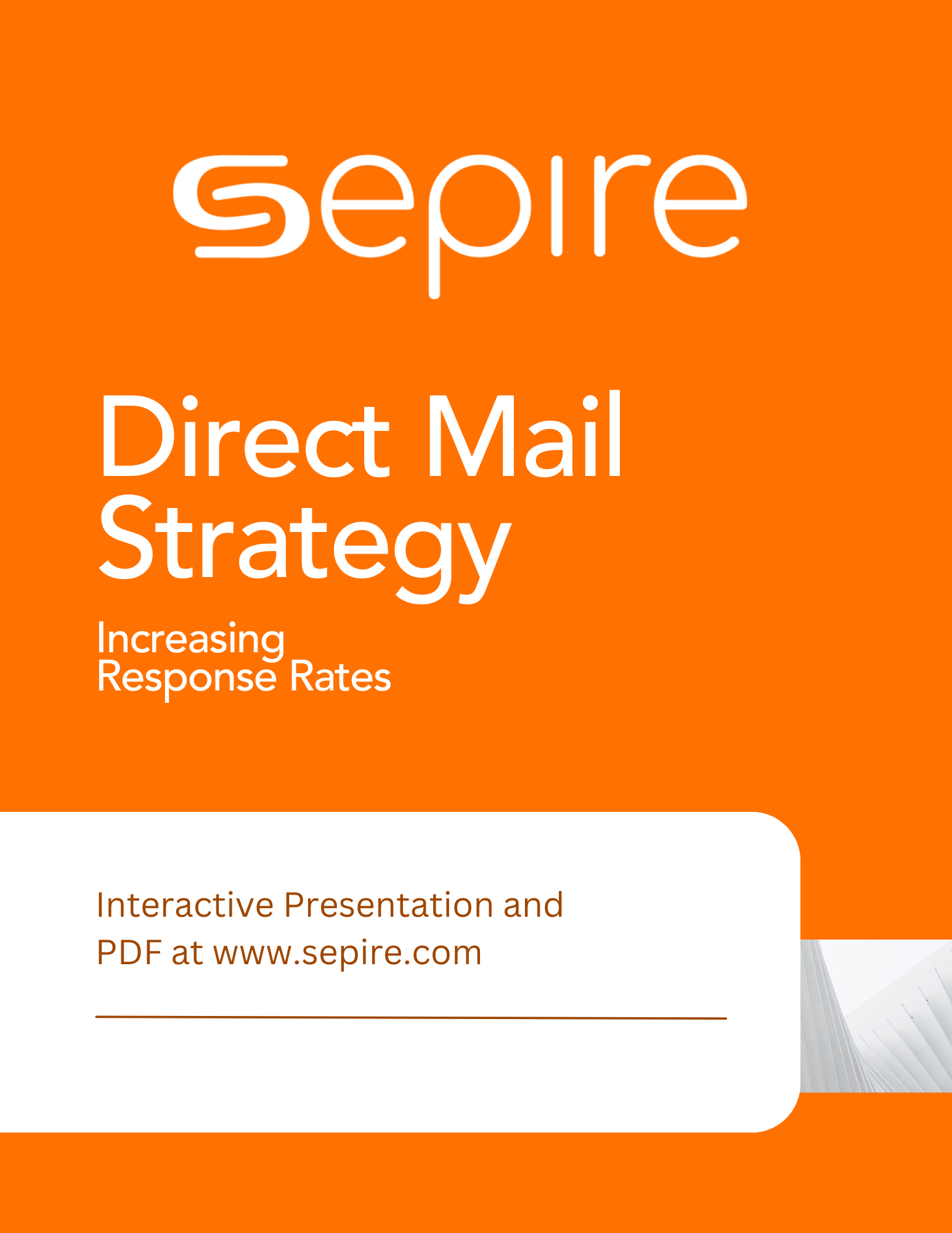 Increasing Direct Mail Response Rates: Interactive Presentation | Sepire