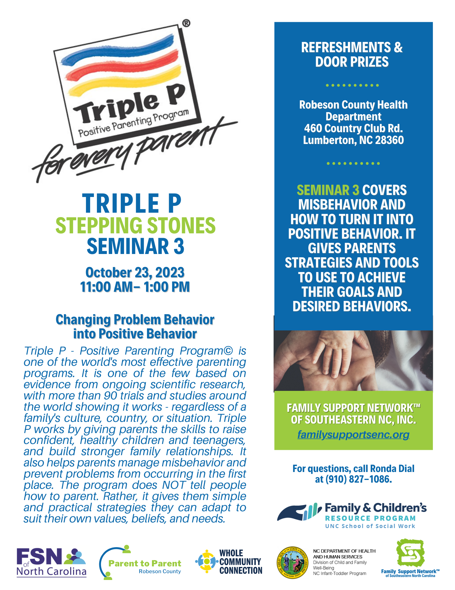 Upcoming Triple P Classes — Family Support Network SENC