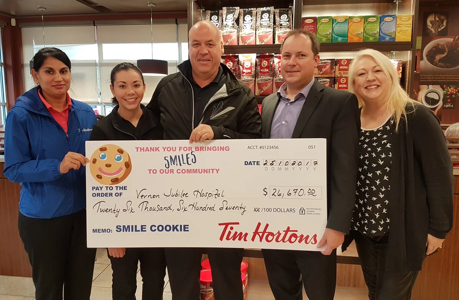 Tim Hortons Brings Smiles to Kids at Vernon Jubilee Hospital | Vernon ...