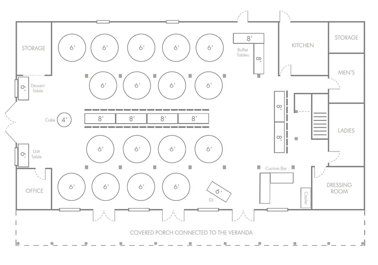 Barn Floor Plans | Plan Your Perfect Event Today — Canopy Creek Farm