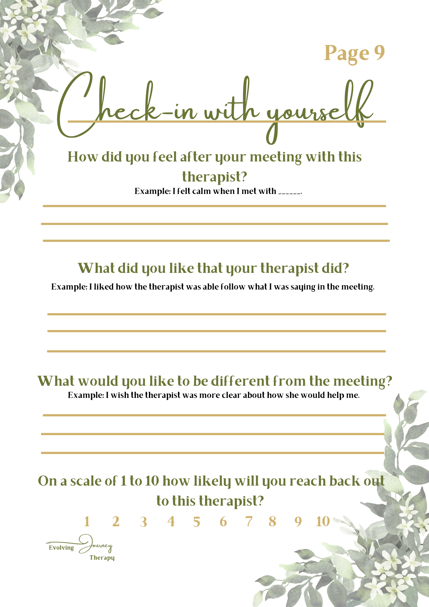 Self-Discovery Guides-Evolving Journey Therapy