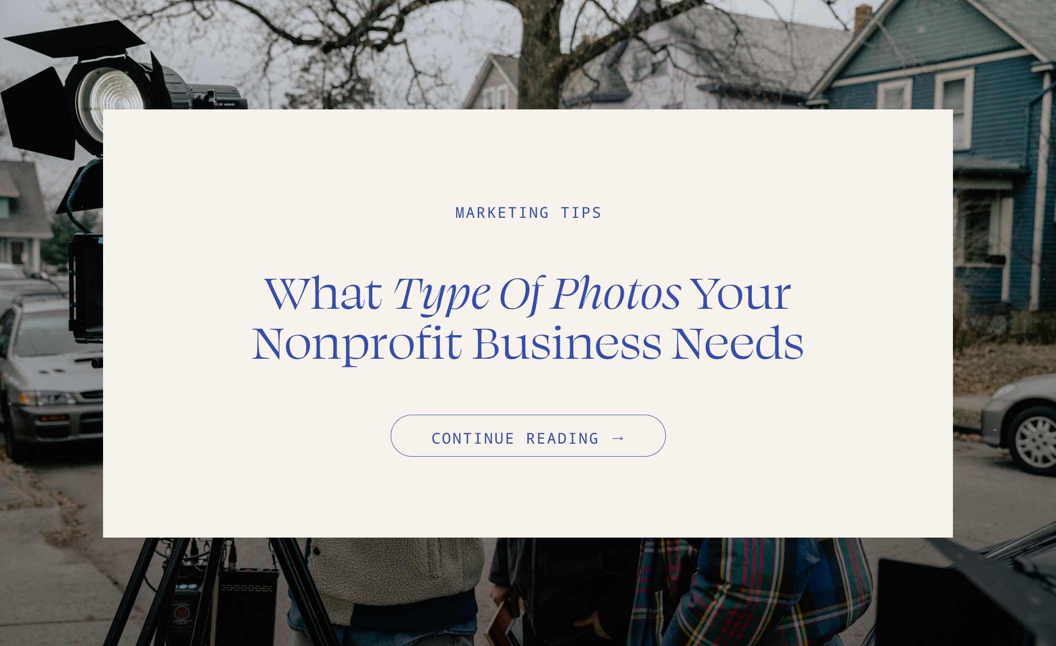 What Type of Photos Your Nonprofit Business Needs — Sereth Design