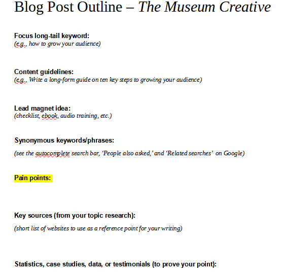 Creating a Winning Art Blog Outline: A Comprehensive Guide — The Museum ...