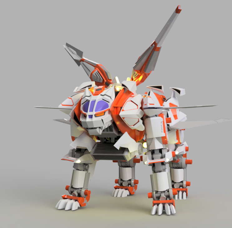 Victory Liger 3D Printable Model Kit Commission — Torrigan's Studio