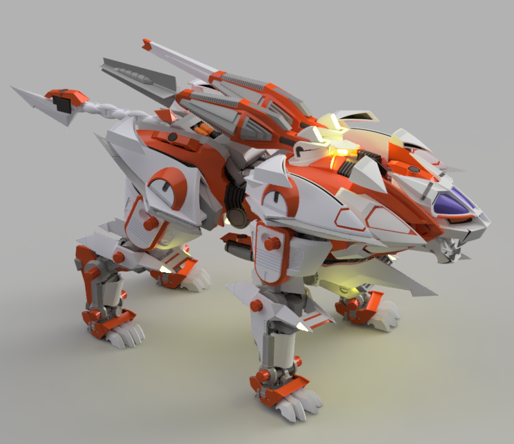 Victory Liger 3D Printable Model Kit Commission — Torrigan's Studio