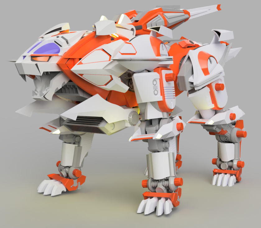 Victory Liger 3D Printable Model Kit Commission — Torrigan's Studio