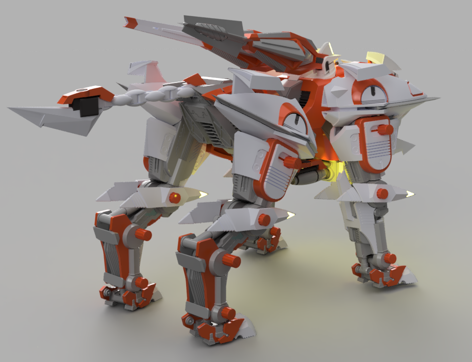 Victory Liger 3D Printable Model Kit Commission — Torrigan's Studio