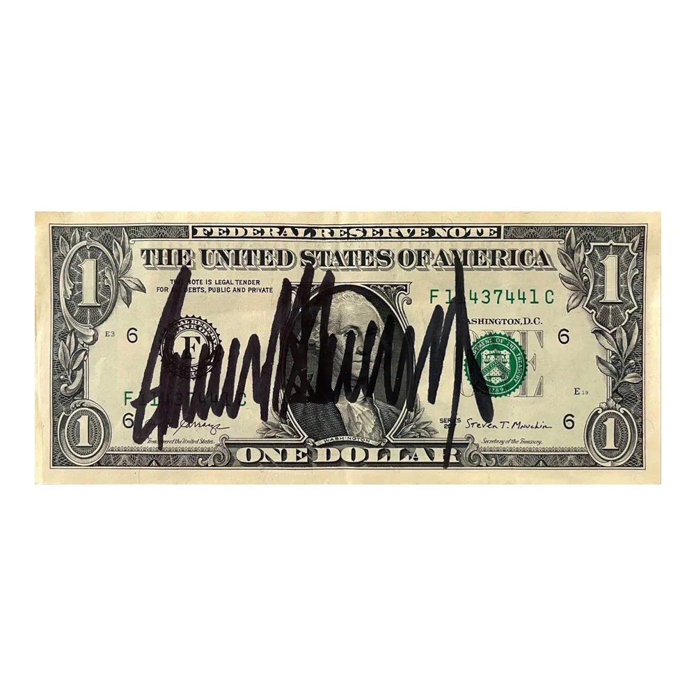 Appraisal Spotlight: Donald J. Trump Signed $1 Bill – A Unique ...