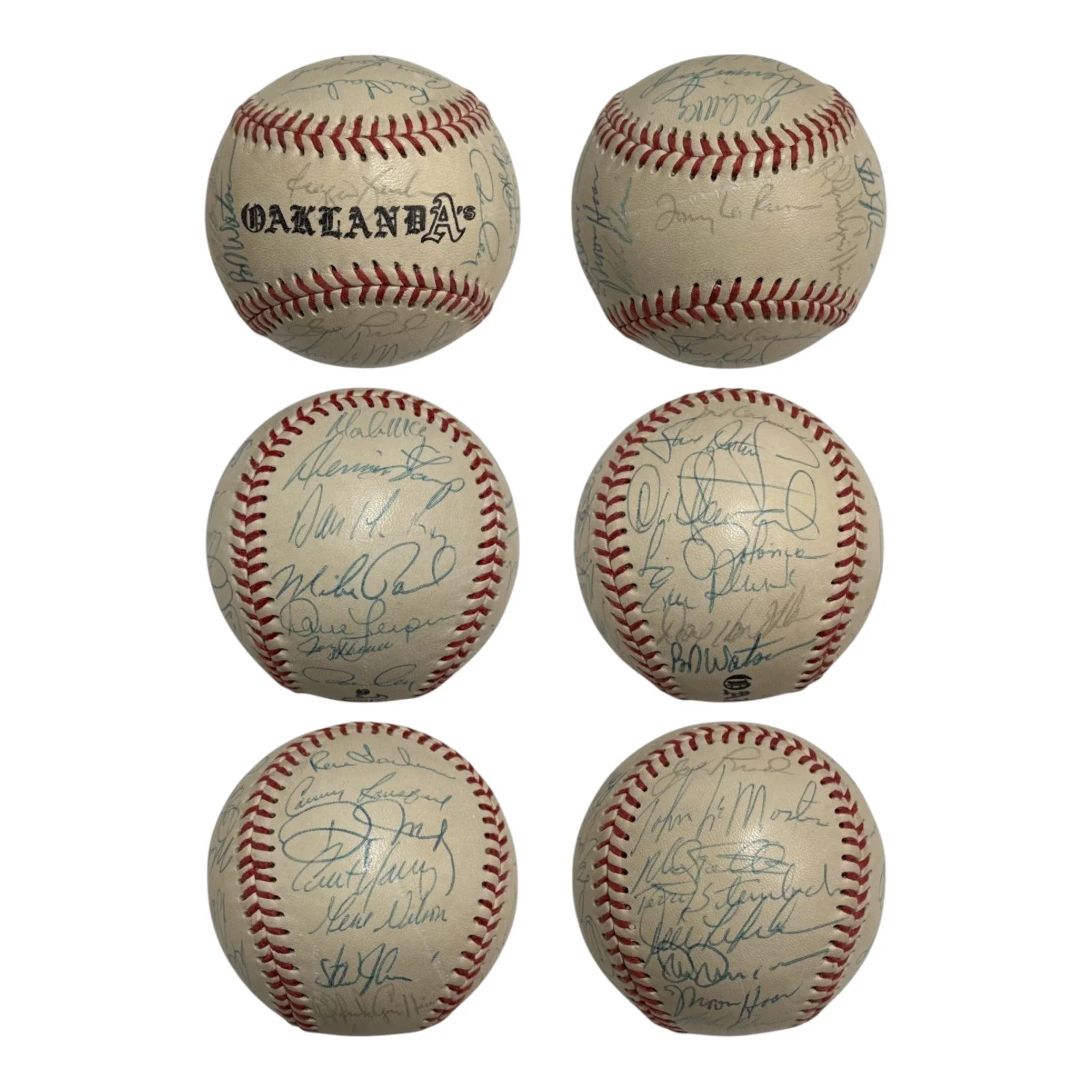 Oakland A’s Team-Signed Baseball: A Unique Snapshot of Baseball History ...
