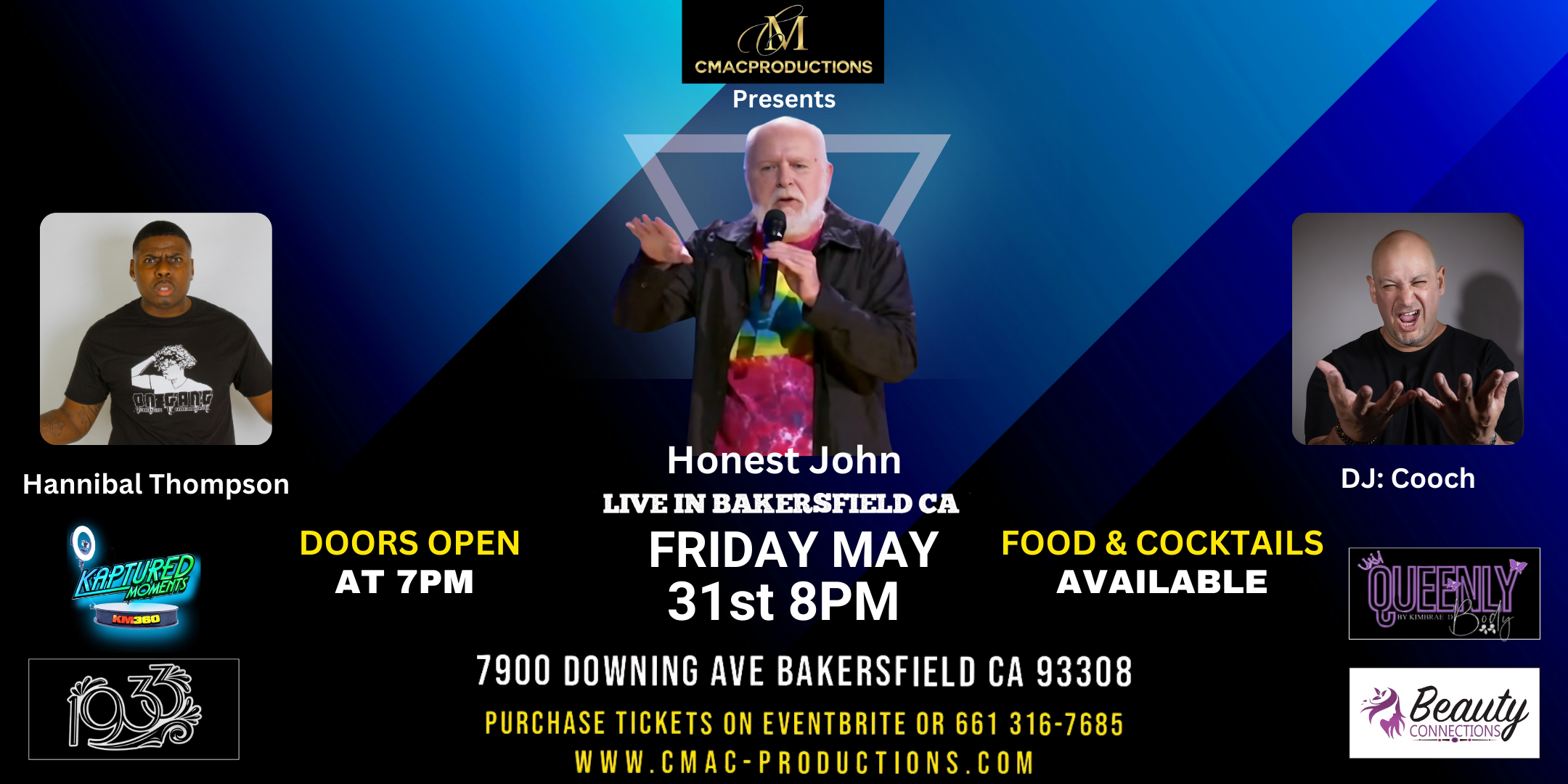 Buy Tickets — CMAC Productions