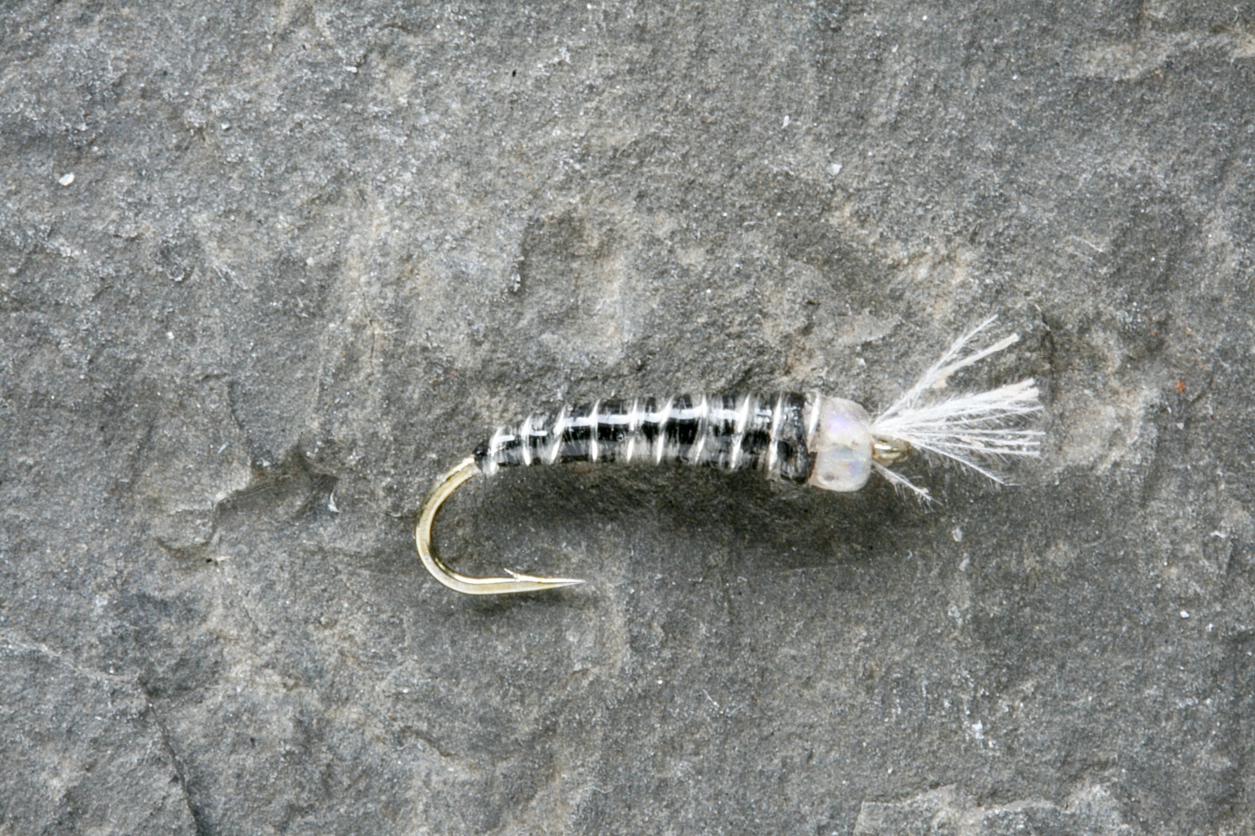 Zebra Midge (Black) — Alberta Premium Flies – Locally crafted in ...