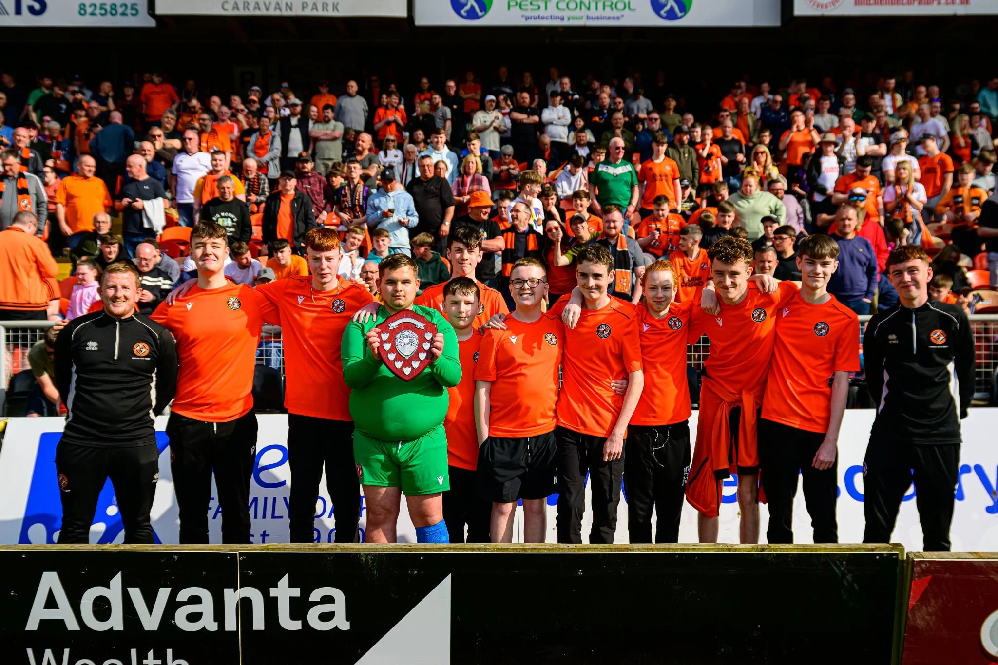 AUTISM FC IN TANNADICE LAP OF HONOUR — Dundee United Community Trust